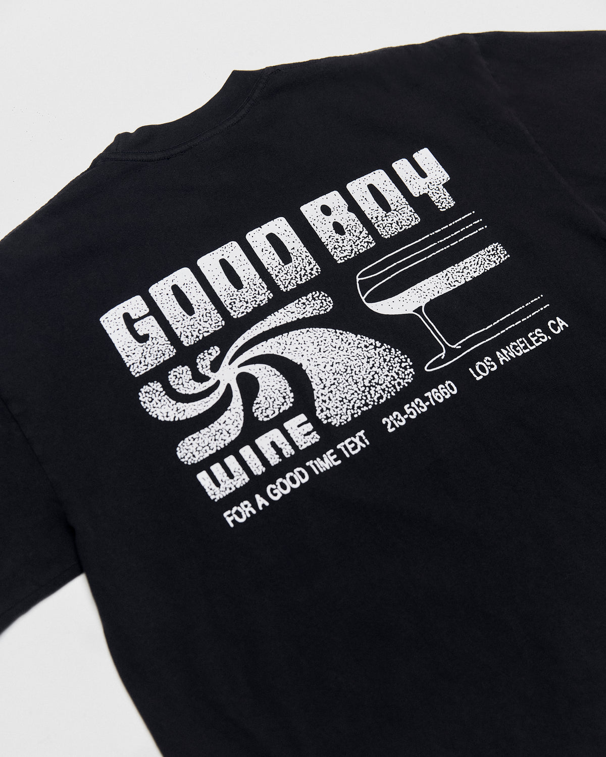 Good Boy Swirl T in Black | Good Boy Wine